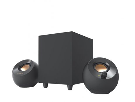 Creative Pebble Plus Bocinas para computadoras con Subwoofer de 2.1 ...