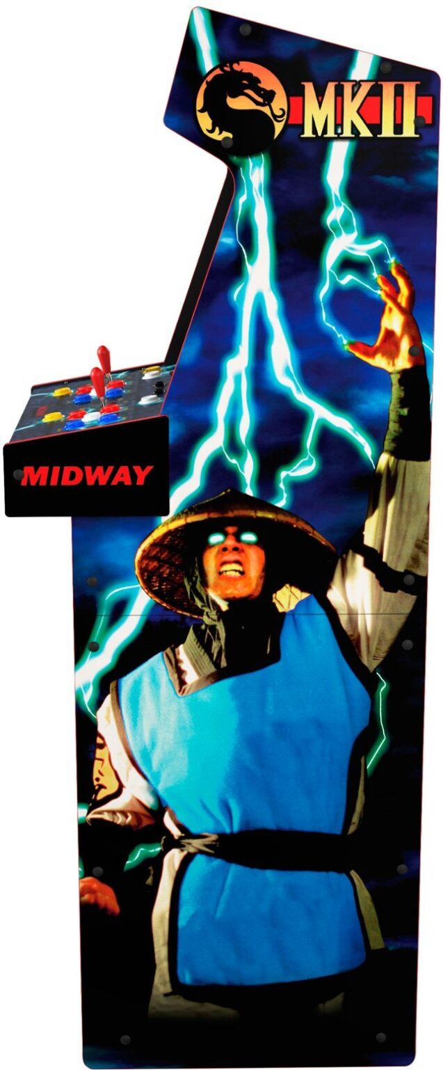 Arcade1Up Mortal Kombat II Deluxe – Máquina Arcade con 14 Juegos Clásicos – Hooli